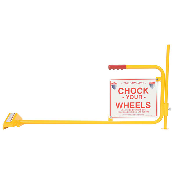 Flag Rail Chock W/ Adjustable Height Leg|Parallel Industrial